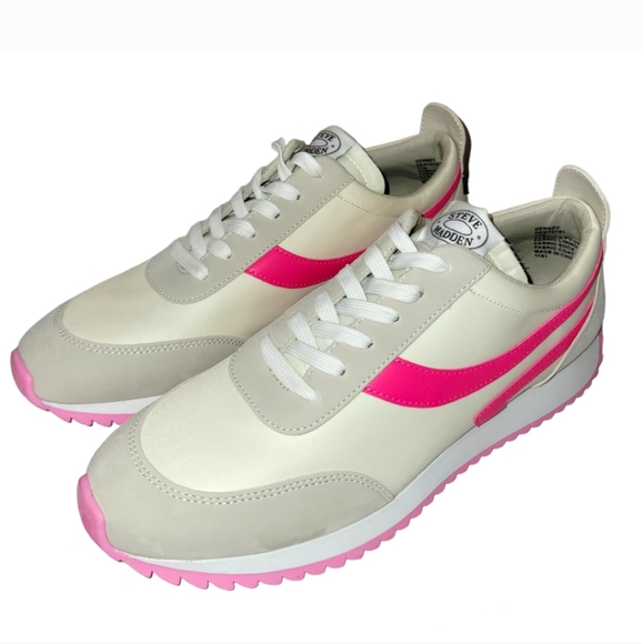 Steve Madden | Shoes | Steve Madden Denney Ladies Pink Multi Sneakers New | Poshmark
